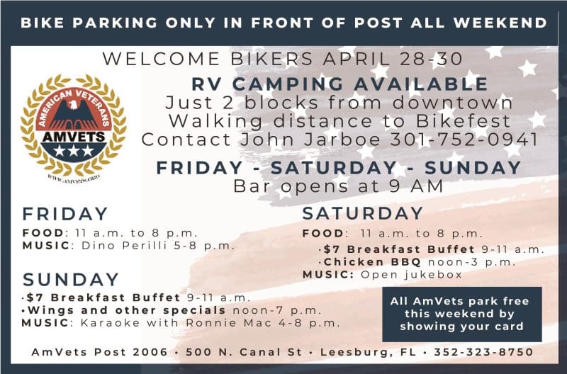 LEESBURG BIKEFEST LODGING CAMPING RV PARKS - Leesburg Bikefest 2023