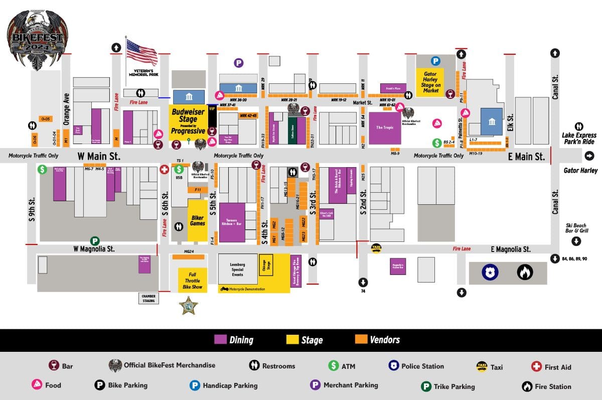 EVENT MAP - Leesburg Bikefest 2025