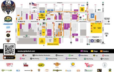 EVENT MAP - Leesburg Bikefest 2025