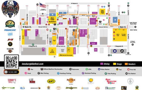 EVENT MAP - Leesburg Bikefest 2025